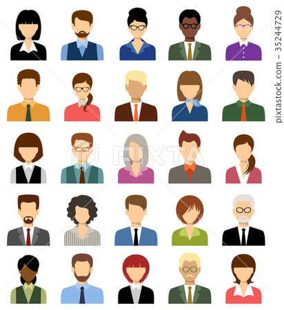 Business people avatars - Stock Illustration [35244729] - PIXTA