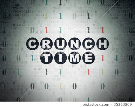 Business concept: Crunch Time on Digital Data - Stock Illustration ...