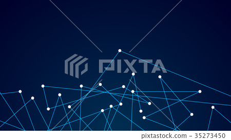 Abstract connecting dots and lines. Connection - Stock Illustration ...