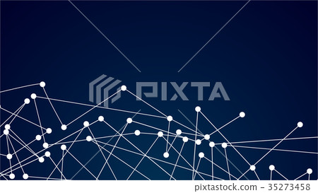 Abstract connecting dots and lines. Connection - Stock Illustration ...
