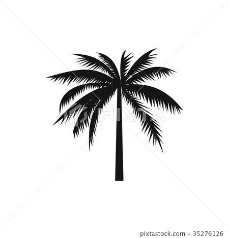 One palm tree icon, simple style - Stock Illustration [35276126] - PIXTA