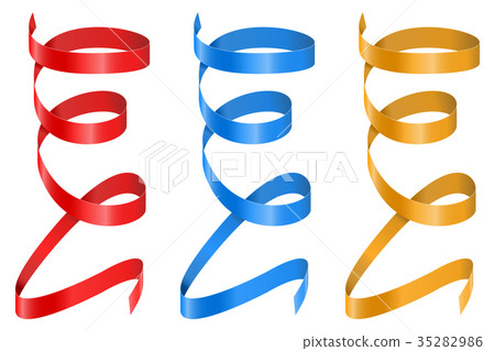 Colored ribbon streamers - Stock Illustration [35282986] - PIXTA