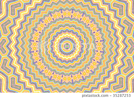 Bright abstract colorful concentric pattern - Stock Illustration ...