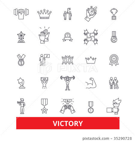 Victory, champion, win, winner, success, triumph - Stock Illustration ...
