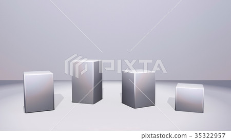 window display cube stand - Stock Illustration [35322957] - PIXTA