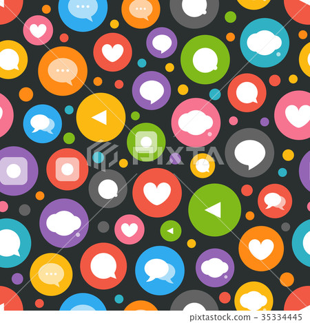 Different color simple communication seamless - Stock Illustration ...