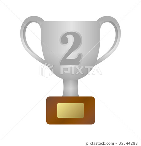 Trophy Icon (Silver / Silver / Second place /... - Stock Illustration ...