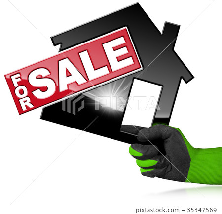 Symbol of a Model House For Sale - Stock Illustration [35347569] - PIXTA