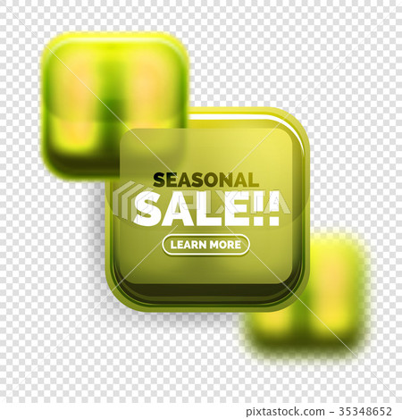Square shape sale button label tag-插圖素材 [35348652] - PIXTA圖庫