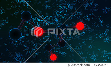 High Resolution Molecule Structures - Stock Illustration [35350042] - PIXTA