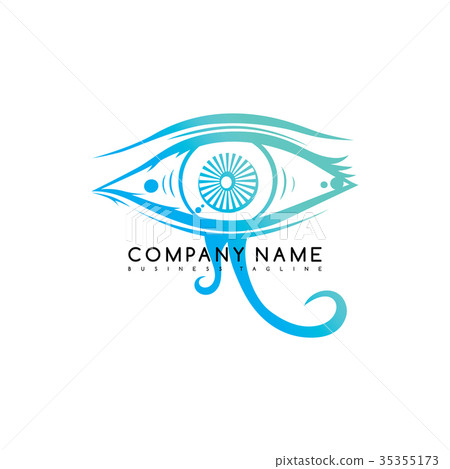 eye look see logo logotype template vector art - Stock Illustration ...