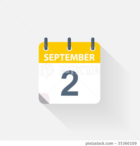 2 september calendar icon - Stock Illustration [35360109] - PIXTA