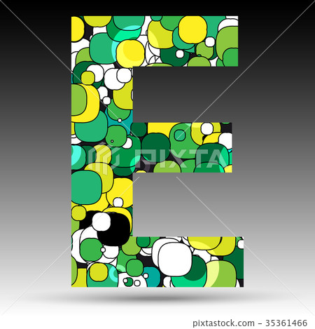 Colorful bubble alphabet - Stock Illustration [35361466] - PIXTA