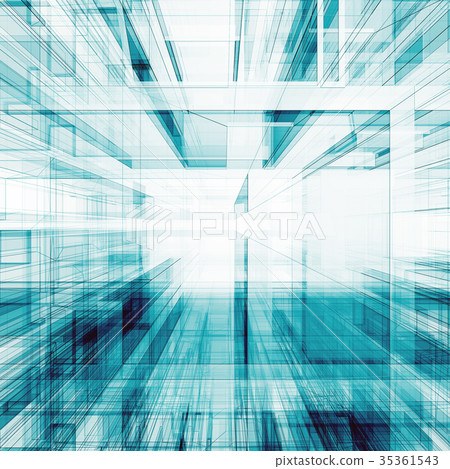 Abstract architecture 3d rendering - Stock Illustration [35361543] - PIXTA
