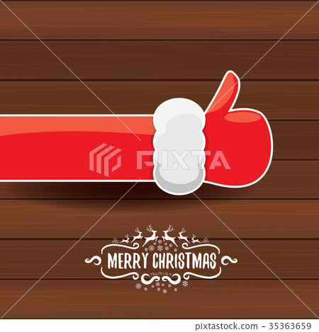 vector Santa Claus like hand icon isolated on - Stock Illustration ...