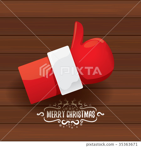 vector Santa Claus like hand icon isolated on - Stock Illustration ...