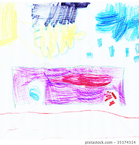 Drawing Abstract Baby - Stock Illustration [35374314] - PIXTA