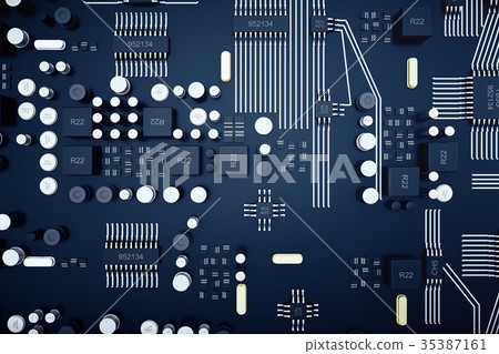 3D rendering Central Computer Processors CPU - Stock Illustration ...