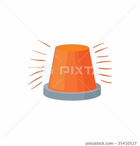 Red flashing light icon, cartoon style-插圖素材 [35410527] - PIXTA圖庫