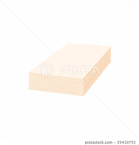 A4 printer paper icon, cartoon style - Stock Illustration [35410755 ...