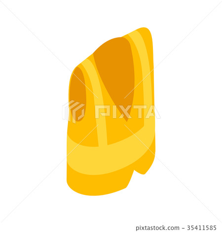 Yellow vest icon, isometric 3d style - Stock Illustration [35411585 ...