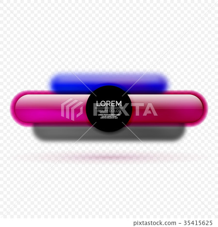 Glossy color glass stripes, rectangle round shapes - Stock Illustration ...