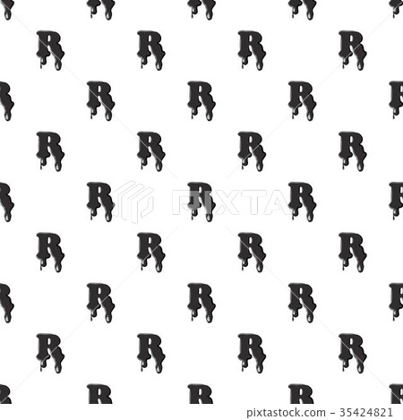 R letter isolated on white background - Stock Illustration [35424821 ...