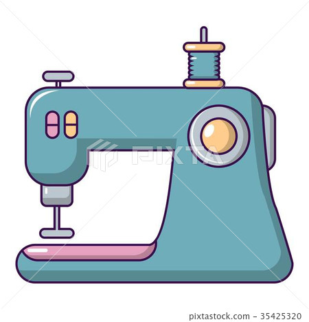 Sewing machine icon, cartoon style - Stock Illustration [35425320] - PIXTA
