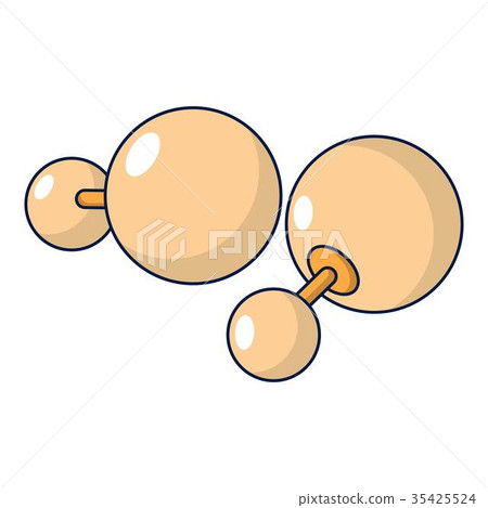 Earrings icon, cartoon style - Stock Illustration [35425524] - PIXTA
