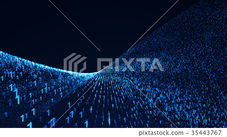 Binary Code Background. Digital illustration - Stock Illustration ...