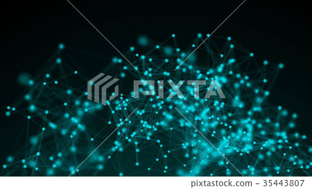 Connection structure , 3d animation abstract - Stock Illustration ...
