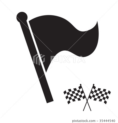 Flag Winner Icon - Stock Illustration [35444540] - PIXTA