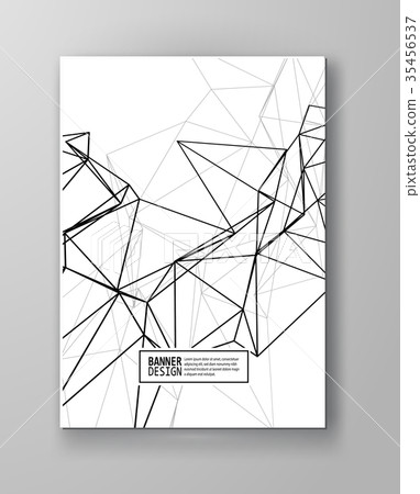Wireframe mesh element with triangle shapes. - Stock Illustration ...