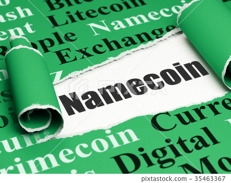 Blockchain concept: black text Namecoin under the - Stock Illustration ...