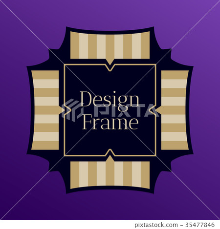 Vector Art Frame for Text, Template Design Frame - Stock Illustration ...