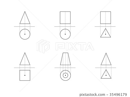 Mathematical figures - Stock Illustration [35496179] - PIXTA