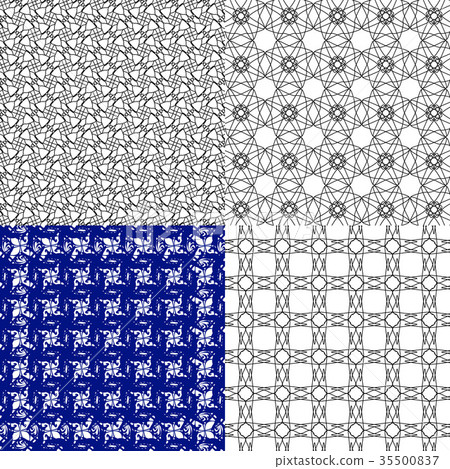 Geometric patterns, tiling. Set of vector abstract - Stock Illustration ...