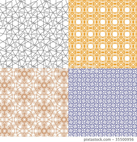 Geometric patterns, tiling. Set of vector abstract - Stock Illustration ...