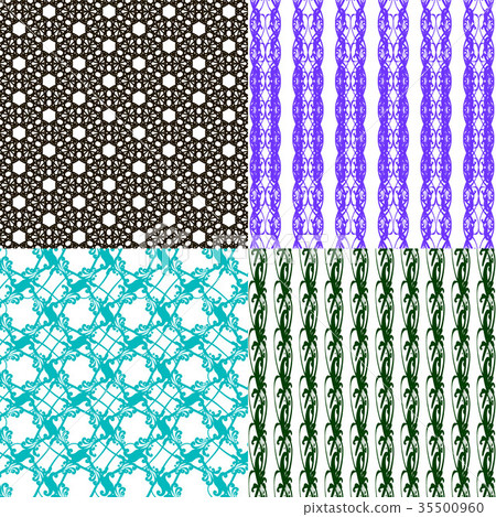 Geometric patterns, tiling. Set of vector abstract - Stock Illustration ...