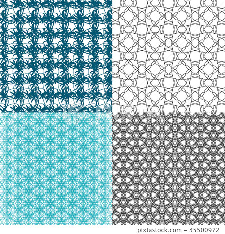 Geometric patterns, tiling. Set of vector abstract - Stock Illustration ...