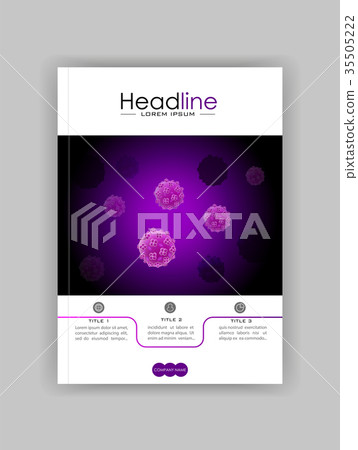 A4 Medical, scientific, academic journal cover - Stock Illustration ...