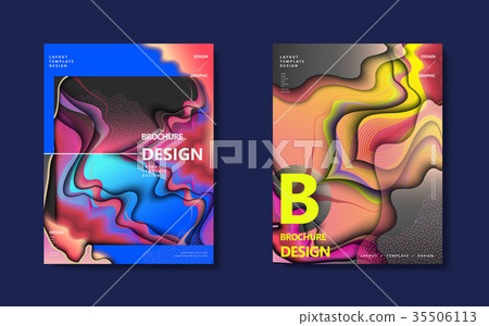 Abstract brochure design set - Stock Illustration [35506113] - PIXTA