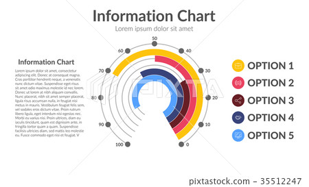 Radial Bar Infographic Element - Stock Illustration [35512247] - PIXTA