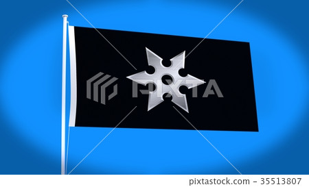 Ninja flag - Stock Illustration [35513807] - PIXTA