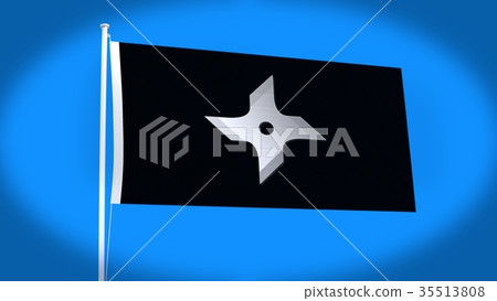 Ninja flag - Stock Illustration [35513808] - PIXTA
