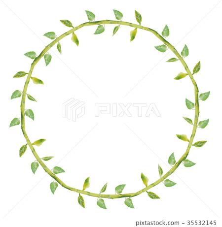 Arch of leaves - Stock Illustration [35532145] - PIXTA