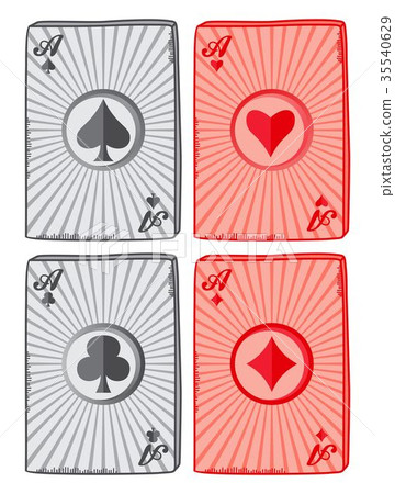 poker card theme - Stock Illustration [35540629] - PIXTA