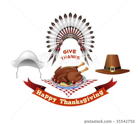 Thanksgiving Day symbols set - Stock Illustration [35542750] - PIXTA