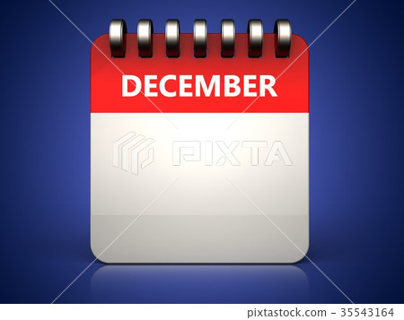 3d december calendar - Stock Illustration [35543164] - PIXTA