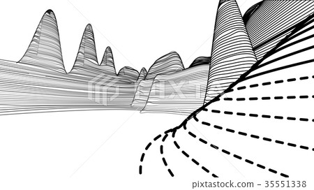 Topographical map of the locality, vector - Stock Illustration ...